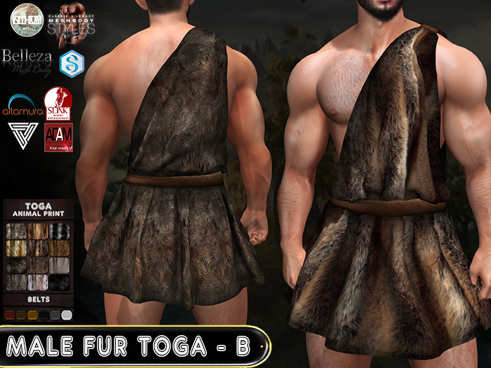 Second Life Marketplace [ffs] Male Fur Toga B Kario Legacy Belleza